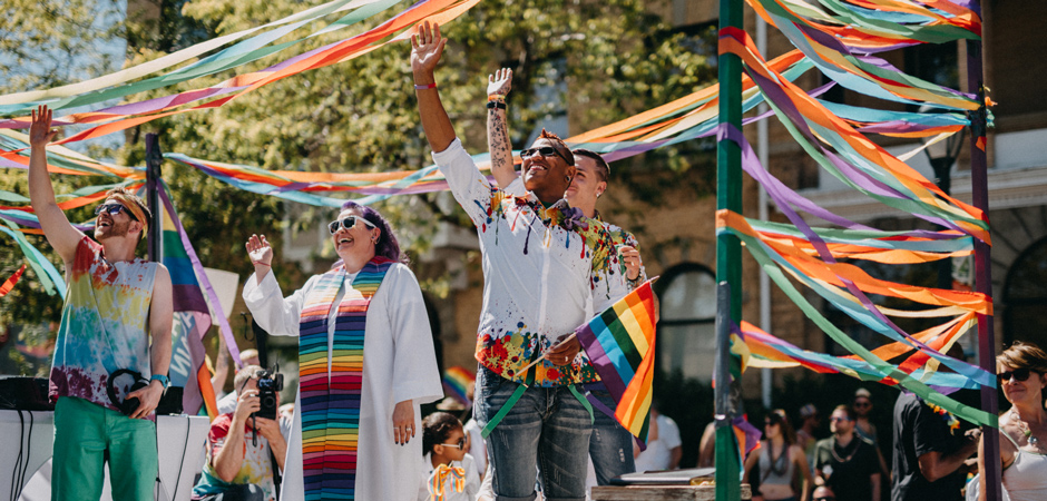 How Vendors Partnered Up to Throw a Wedding at a Pride Parade